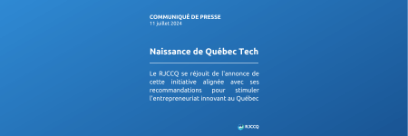 Startup Montréal devient Québec Tech - RJCCQ